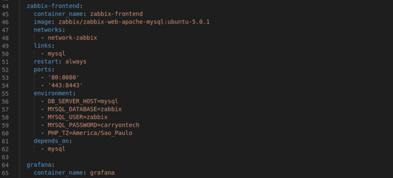 Instalando o Zabbix 5 e o Grafana utilizando o Docker Compose - Curso Devops